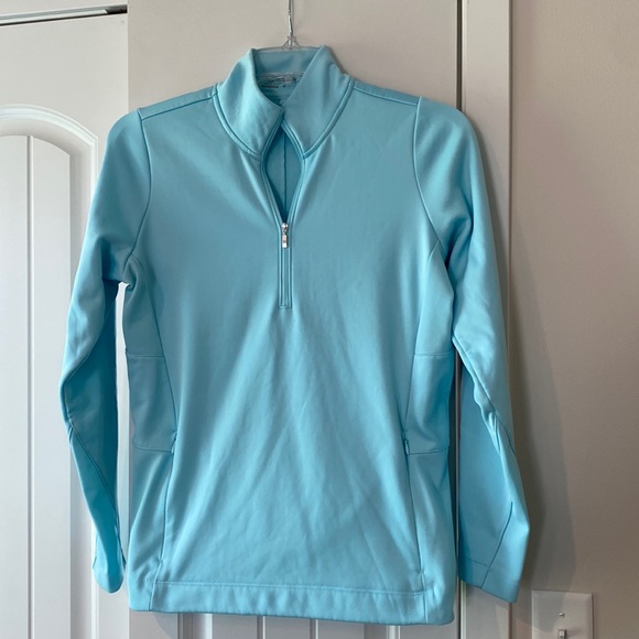 Nike | Tops | Nike Tiffany Blue Colored Golf Pullover | Poshmark